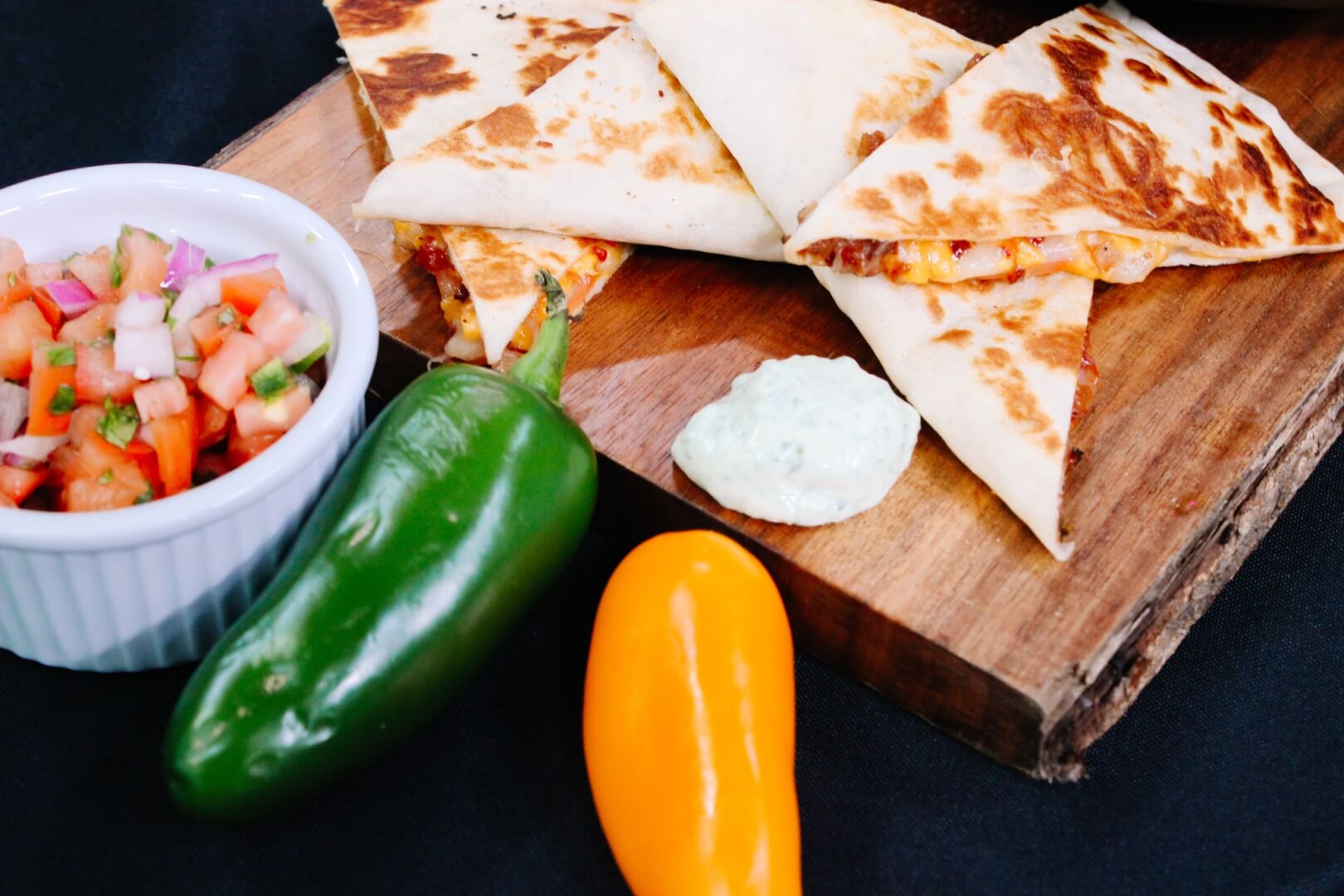 International Dishes by Chef Serge: Bacon & Three Cheese Quesadilla and ...